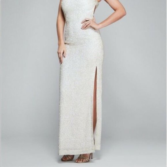 Marciano | Dresses | Nwt Marciano Emily Beaded Prom Dress Gown M L ...